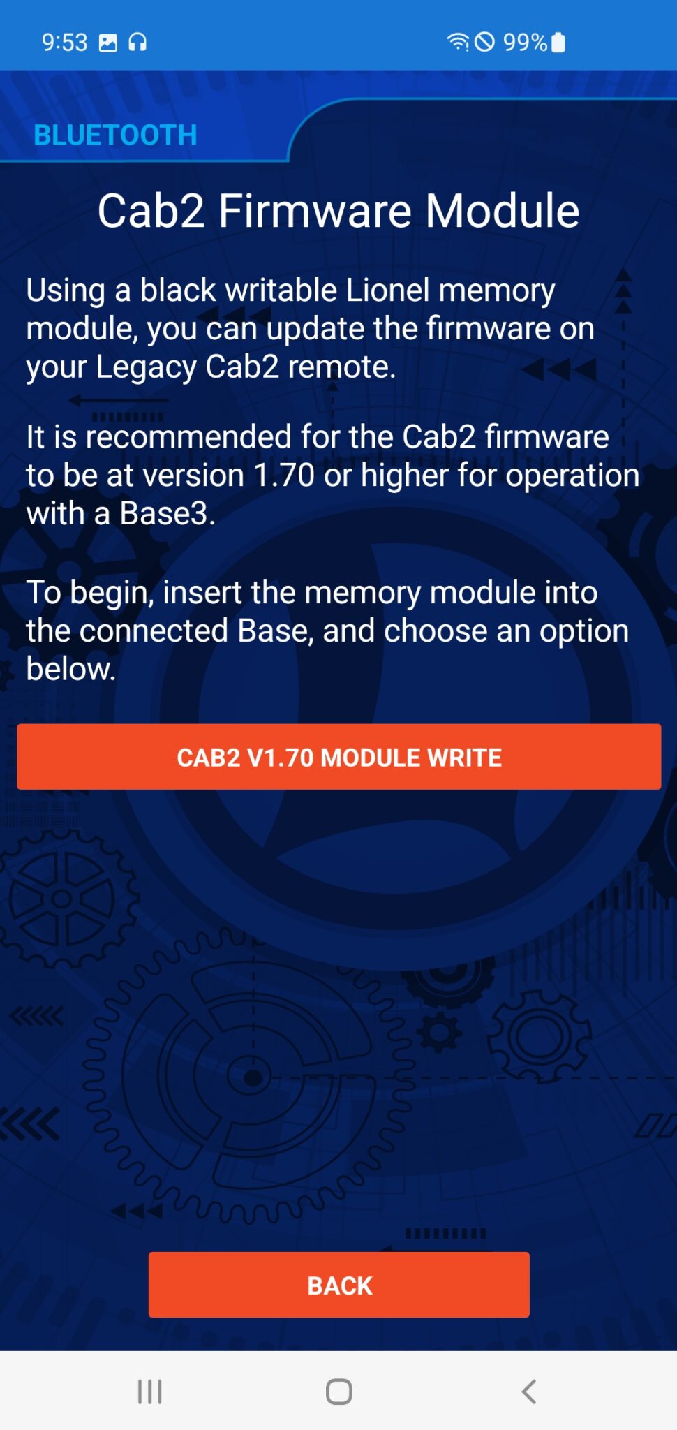 Cab2 Firmware Update – Lionel Power & Control