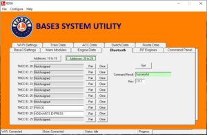 Programming Bluetooth Engines into the Base3 – Lionel Power & Control
