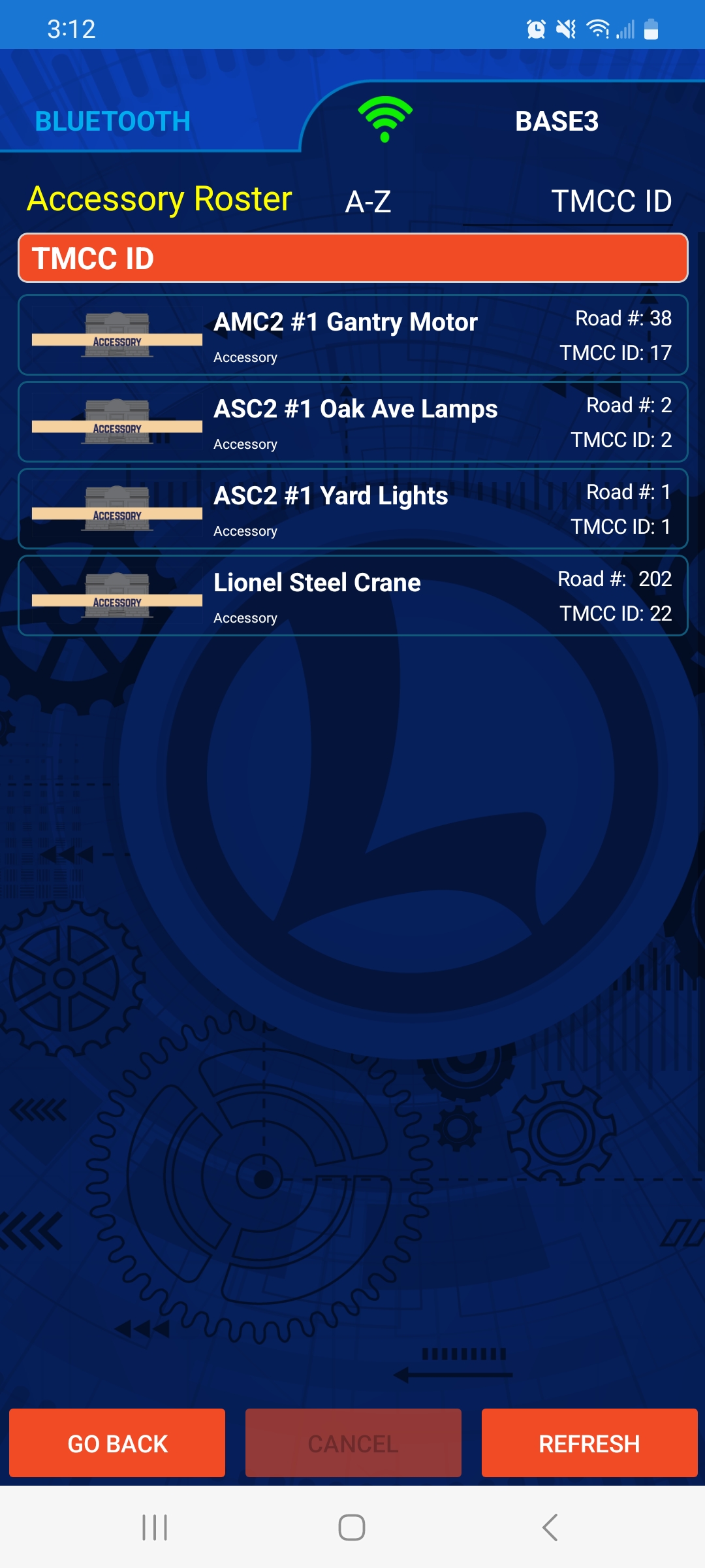 ACC Selection – Lionel Power & Control