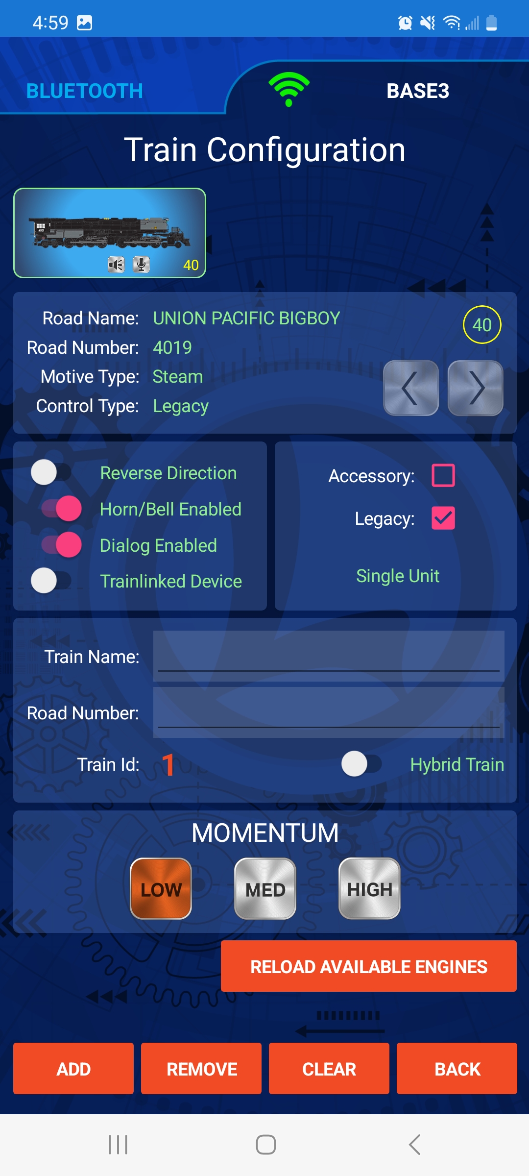 TR Selection – Lionel Power & Control